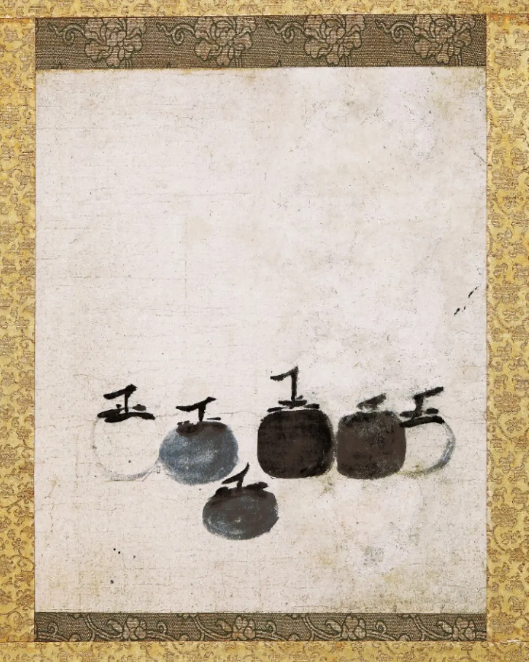 ظهور نادر للوحة Six Persimmons، وهي تحفة فنية من القرن الثالث عشر ...